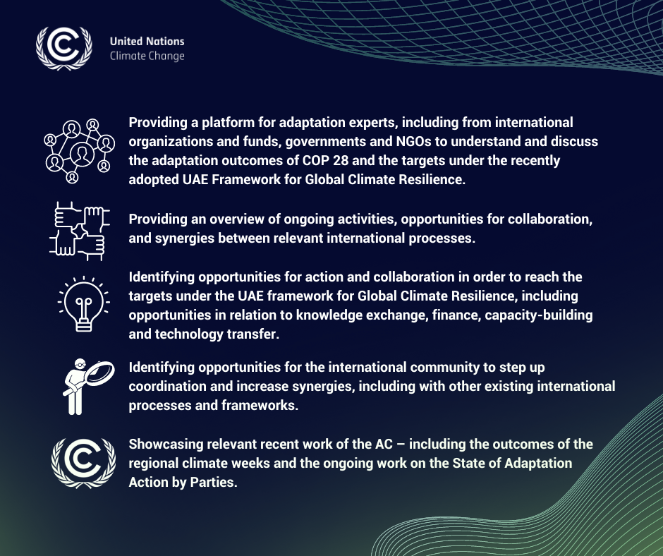 2024 Adaptation Forum by the Adaptation Committee | UNFCCC